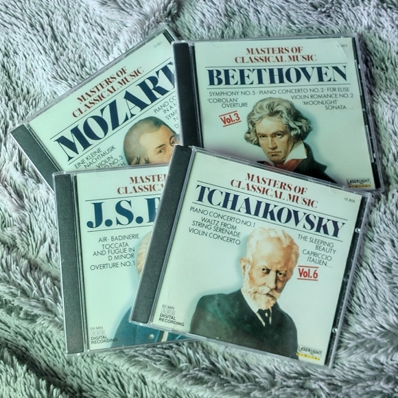 Media | 4 Cd Set Masters Of Classical Music Mozart Bach Beethoven Tschaikowsky | Poshmark
